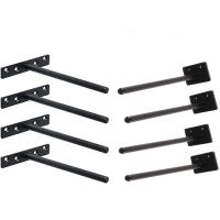 China Sturdy Metal Shelving Brackets Hidden Floating Wall Structure for Wood Shelf Support for sale