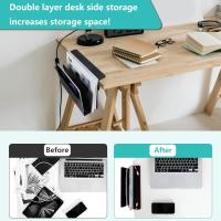 China Aluminum Alloy Laptop Ipad Documents Shelf Organizer Perfect for Living Room Tables for sale