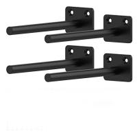 China Sturdy Metal Shelving Brackets Hidden Floating Wall Structure for Wood Shelf Support for sale