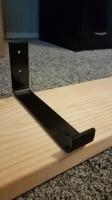 China Customized Packing 125x100mm Joggle Joint Box Gutter Fascia Bracket with Carbon Steel for sale
