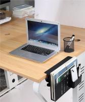 China Under Desk Storage with Magnetic Pen Holder and Adjustable Laptop Holder in White/Black for sale