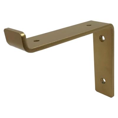 China Customized Size Furniture Angle Brace Shelf Support with White J Shelf Hook Bracket for sale