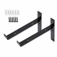 China Customized Size Furniture Angle Brace Shelf Support with White J Shelf Hook Bracket for sale
