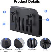 China Desk Storage Under Steel Hanging Organizer No Drill Cable Management Tray Laptop Holder for sale