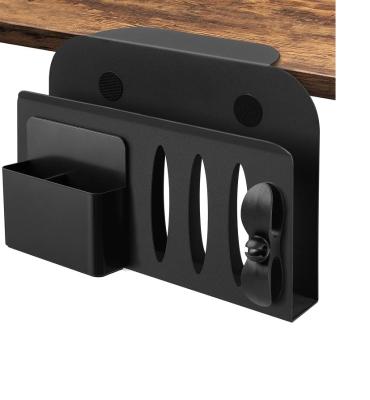 China Table Side Storage for Perfect Standing Desk Cable Management Rack Single Tier Design for sale
