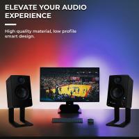 China Process Bending Universal Desk Stand for Small and Medium Bookshelf Computer Speakers for sale