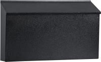 China Secure Outdoor Black Townhouse Wall Mount Mailbox with Powder Coating and Lock Option for sale