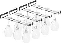 China Upgrade Your Kitchen with this 11.8 Inch Wine Glass Holder Under Cabinet Hanging Rack for sale