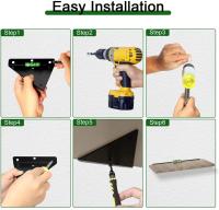 China DIY Floating Shelves Wall Mount Bracket Zinc Plating Shelf Bracket for Floating Shelves for sale