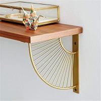 China Instruction Floating Shelves Customized London Style Decorative Cast Iron Shelf Brackets for sale