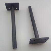 China Hardware Included Black Solid Steel Floating Shelf Bracket for Blind Shelf Supports for sale