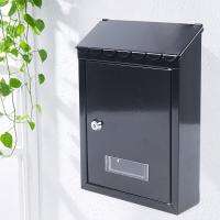 China Outdoor Powder Coated Metal Mailboxes with Rustic Design and Customizable Thickness for sale