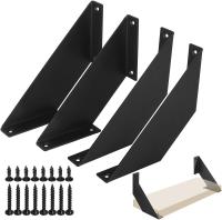 China Powder Coated Heavy Duty Galvanised Shelf Brackets Angle Metal Console Shelf Bracket for sale