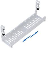 China No Drill Steel Desk Cable Tray for Organizing Cables White Wire Cable Tray Cable Tray for sale