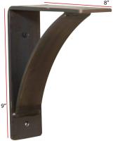 China Hand Welded Steel Bracket Nonstandard Countertop Support Bracket for Fireplace Mantel for sale