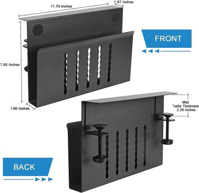 China No Drilling Cable Management Tray for Office Desk Single Tier Desk Holder for Laptop for sale