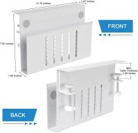 China No Drilling Cable Management Tray for Office Desk Single Tier Desk Holder for Laptop for sale
