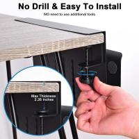 China No Drilling Cable Management Tray for Office Desk Single Tier Desk Holder for Laptop for sale