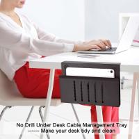 China Newest Metal Cable Tray, Wire Organizer Under Desk, Desk Storage Holder for Office and Home for sale
