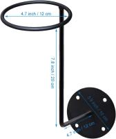China Bracket Color White Wall Mount Motorcycle Helmet Holder High Carbon Steel Ball Rack for sale