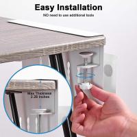 China Desk Storage Made Easy No Drill Under Desk Cable Tray with Carbon Steel Material for sale