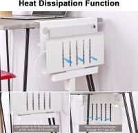 China Desk Storage Made Easy No Drill Under Desk Cable Tray with Carbon Steel Material for sale