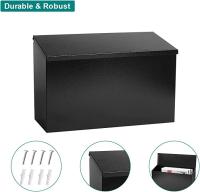 China Architectural Mailboxes' Secure Locking Curbside Street Mailbox for Security in Black for sale