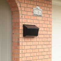 China Architectural Mailboxes' Secure Locking Curbside Street Mailbox for Security in Black for sale