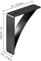 China Triangular Carbon Steel Shelf Brackets for Heavy Duty 450lbs Load in Garage Workshop for sale