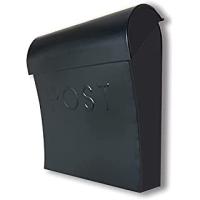 China Custom Wall Mounted Black Steel Mailbox for Wall Mounted Letter box for sale