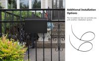 China Wall Mounted Metal Iron Lockable Mailbox for Apartment and Secure Storage Black for sale
