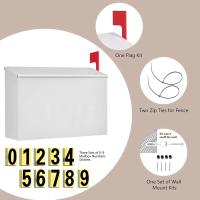 China Combination Code Lock Outdoor Wall Hanging Metal Mailbox for Modern Residential Parcel for sale