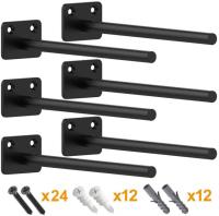 China 8'' Rod Length Hidden Shelf Holder Floating Shelf Brackets for Supporting Fixed Shelves for sale