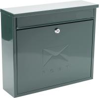 China Green Elegance Wall Mounted Mailbox Function Mail Box Post Electrostatic Powder Coating for sale