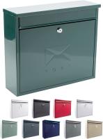 China Green Elegance Wall Mounted Mailbox Function Mail Box Post Electrostatic Powder Coating for sale