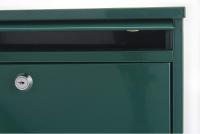 China Green Elegance Wall Mounted Mailbox Function Mail Box Post Electrostatic Powder Coating for sale