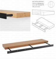 China 4-6mm Thickness Supporting Fixed Shelves Hidden Floating Wall Shelf Mounting Bracket for sale