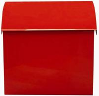 China Custom Logo Red Mailbox Modern Metal Wall Mount Mailbox for Outdoor Weather Resistant for sale