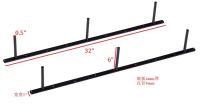 China Brushing and Included Hardware Solid Steel Heavy Duty Floating Shelf Bracket for sale