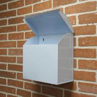 China Custom Logo Red Mailbox Modern Metal Wall Mount Mailbox for Outdoor Weather Resistant for sale