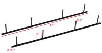 China Brushing and Included Hardware Solid Steel Heavy Duty Floating Shelf Bracket for sale