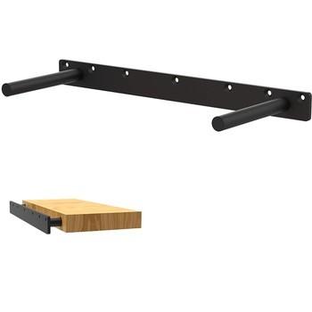 China Heavy Duty Invisible 18 inch Floating Shelf Bracket with Solid Steel Support Rods for Hidden Shelves for sale