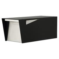 China Anti-rust Modern Design Curbside Post Mount Mailbox with Stainless Steel Hinges Magnetic Door for sale