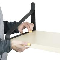 China Wall Mounting Metal Shelf Brackets with Deep Drawing Process and Invisible Structure for sale