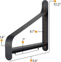 China Wall Mounting Metal Shelf Brackets with Deep Drawing Process and Invisible Structure for sale