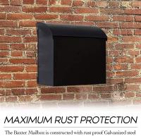 China Metal High Capacity Parcel Package Drop Mailbox Wall Mount Rust Resistant Galvanized Iron Outdoor Post Box for sale