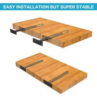 China Wall Mount Hidden Floating Shelf Brackets Rust Proof Stainless Steel 10