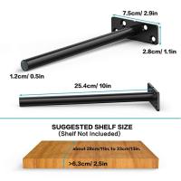 China Wall Mount Hidden Floating Shelf Brackets Rust Proof Stainless Steel 10
