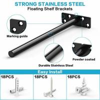 China Wall Mount Hidden Floating Shelf Brackets Rust Proof Stainless Steel 10