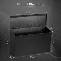China Wall-Mount Mailbox Large Electrostatic Powder Coating Post Box for Outdoor Townhouse for sale